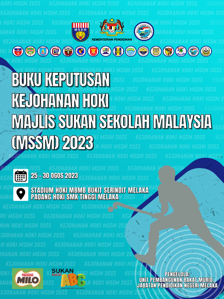 Buku Keputusan Kejohanan Hoki MSSM 2023 - 20230830 - 225802 - 0000 | PDF