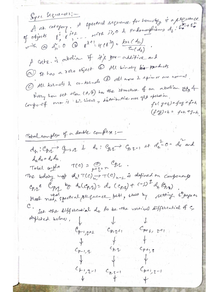 Cohomological Serre Spectral Sequence Talk | PDF