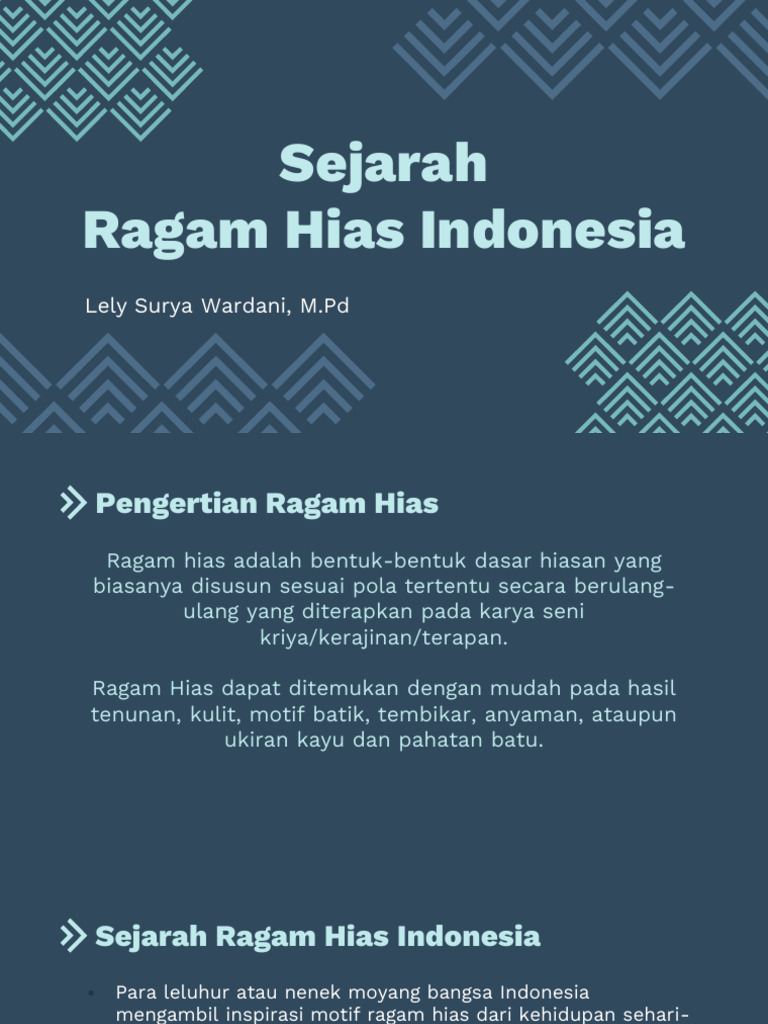 Sejarah Ragam Hias di Indonesia | PDF | Seni