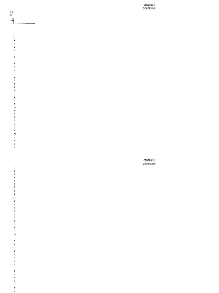 ejercicios dispersion borrador | PDF | Desviación Estándar | Estadísticas