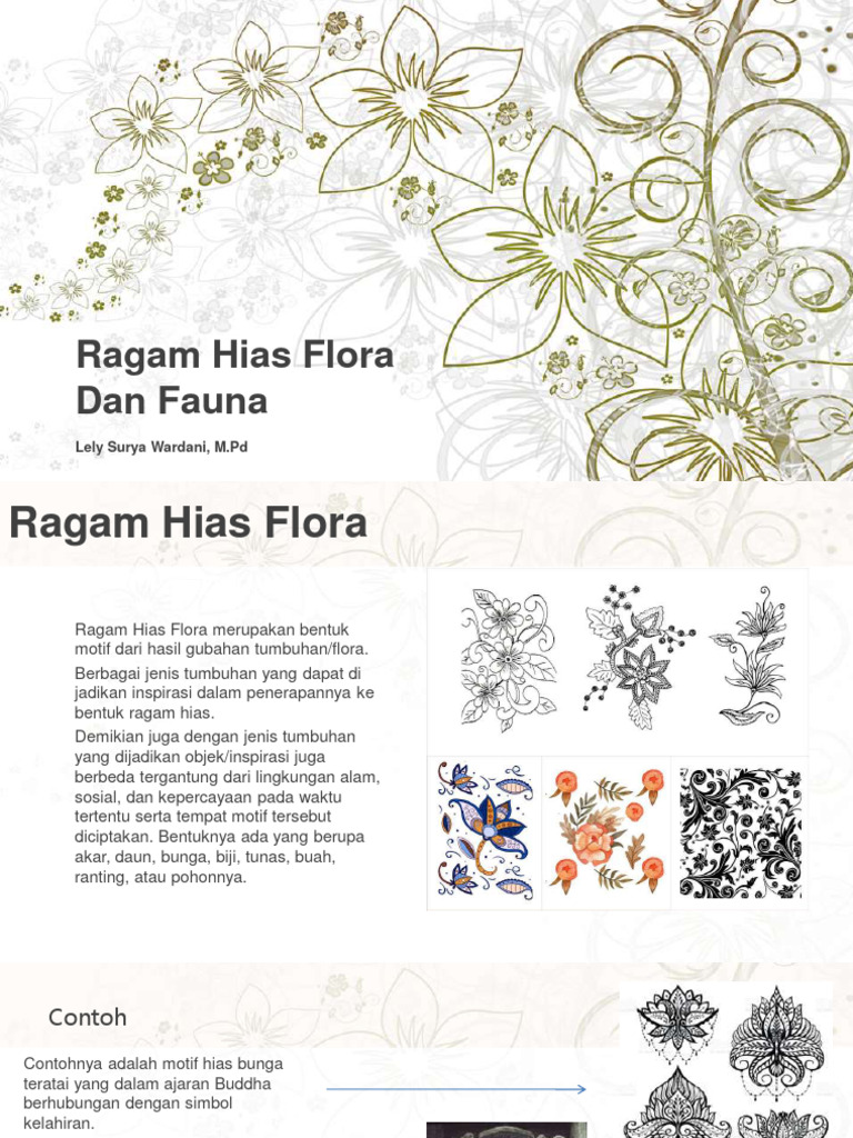 Ragam Hias Flora Dan Fauna | PDF