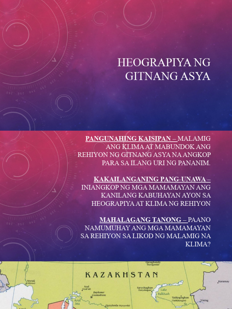 Heograpiya NG Gitnang Asya | PDF