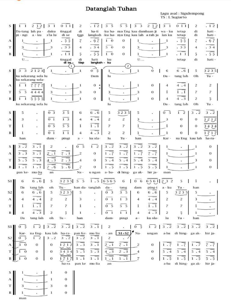 Datanglah Tuhan | PDF