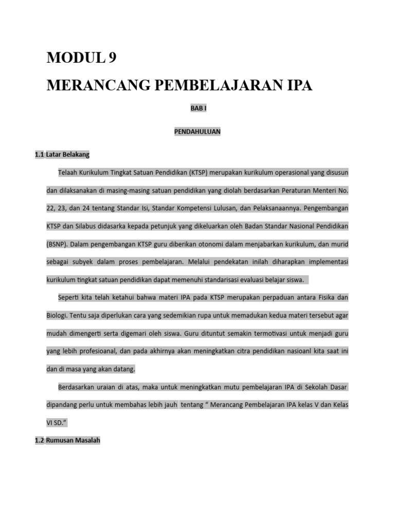Resume MODUL 9 | PDF