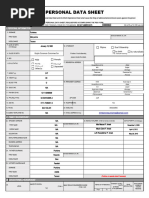 CS Form No. 212 Personal Data Sheet Revised | PDF
