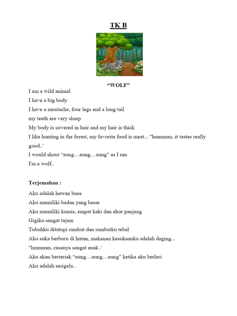 Story Telling - TK B | PDF