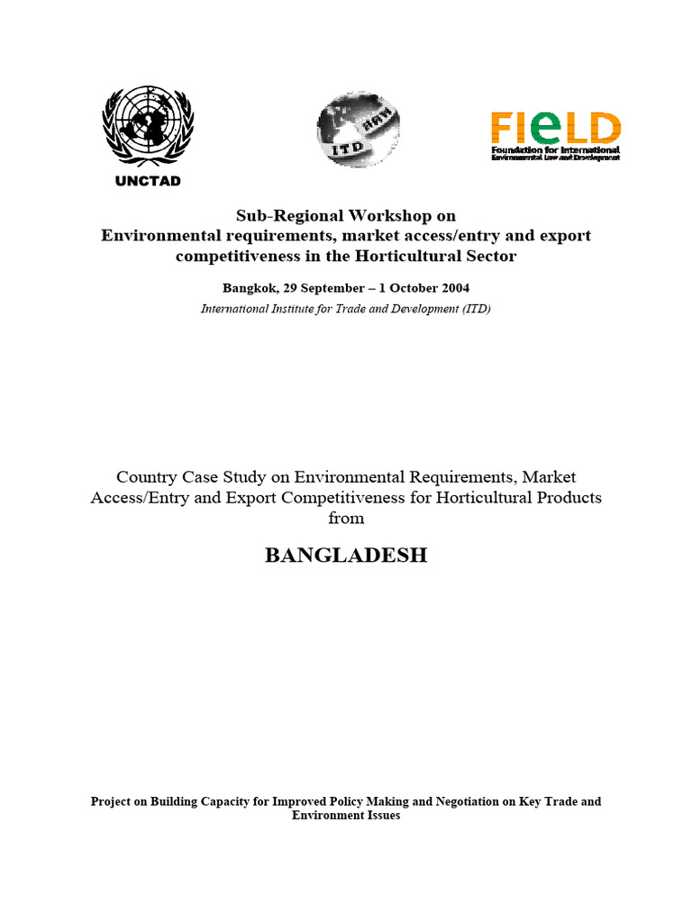 Bangladesh Case Study | PDF | Agriculture | Vegetables