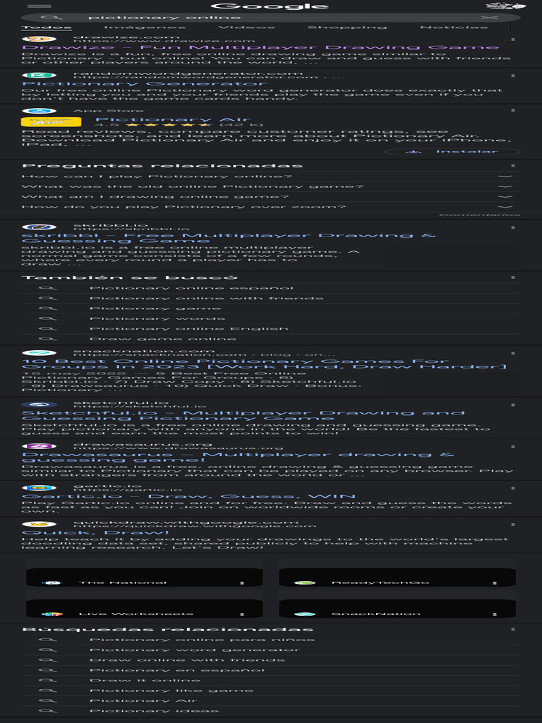 Pictionary Online - Buscar Con Google | PDF