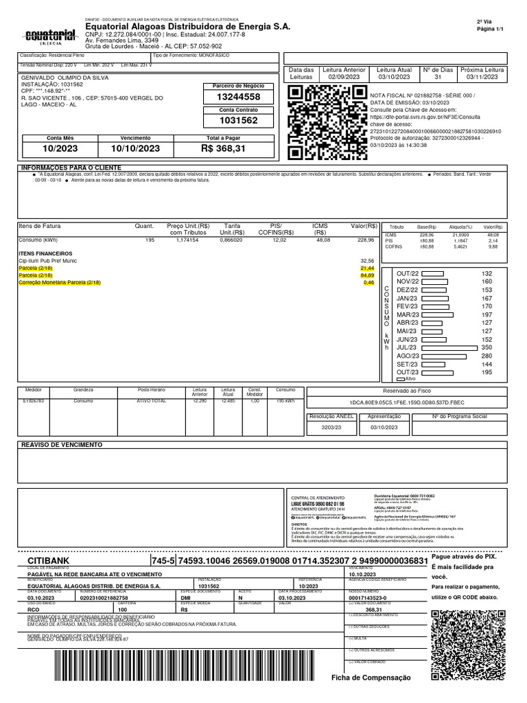 Conta de Energia | PDF