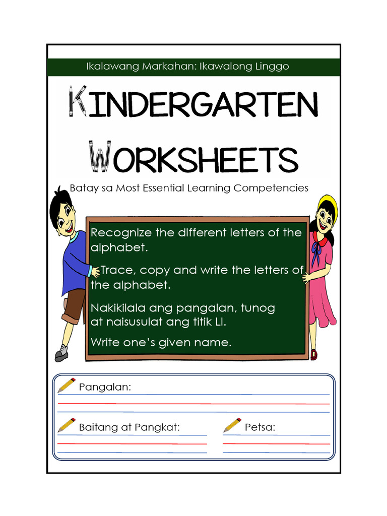 2ND QTR Week 2 Kindergarten Worksheets | PDF