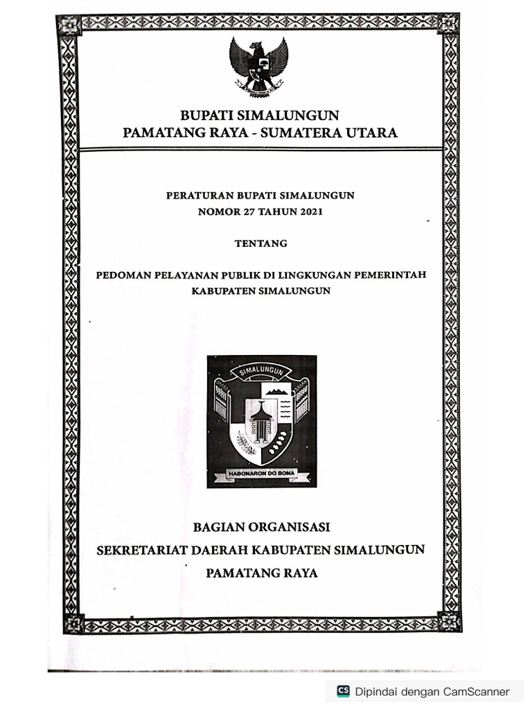 Perbub No.27 Tahun 2021 | PDF