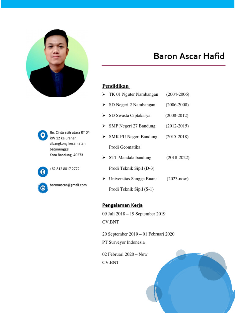 CV Baron Ascar Hafid | PDF