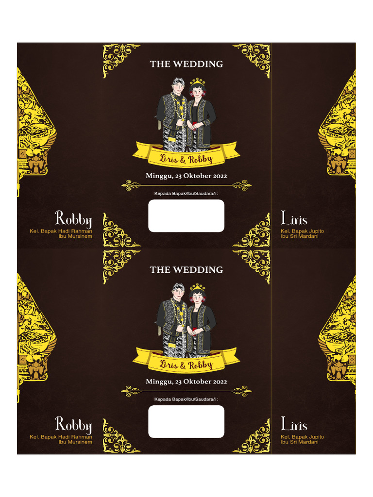 Undangan Liris PDF | PDF