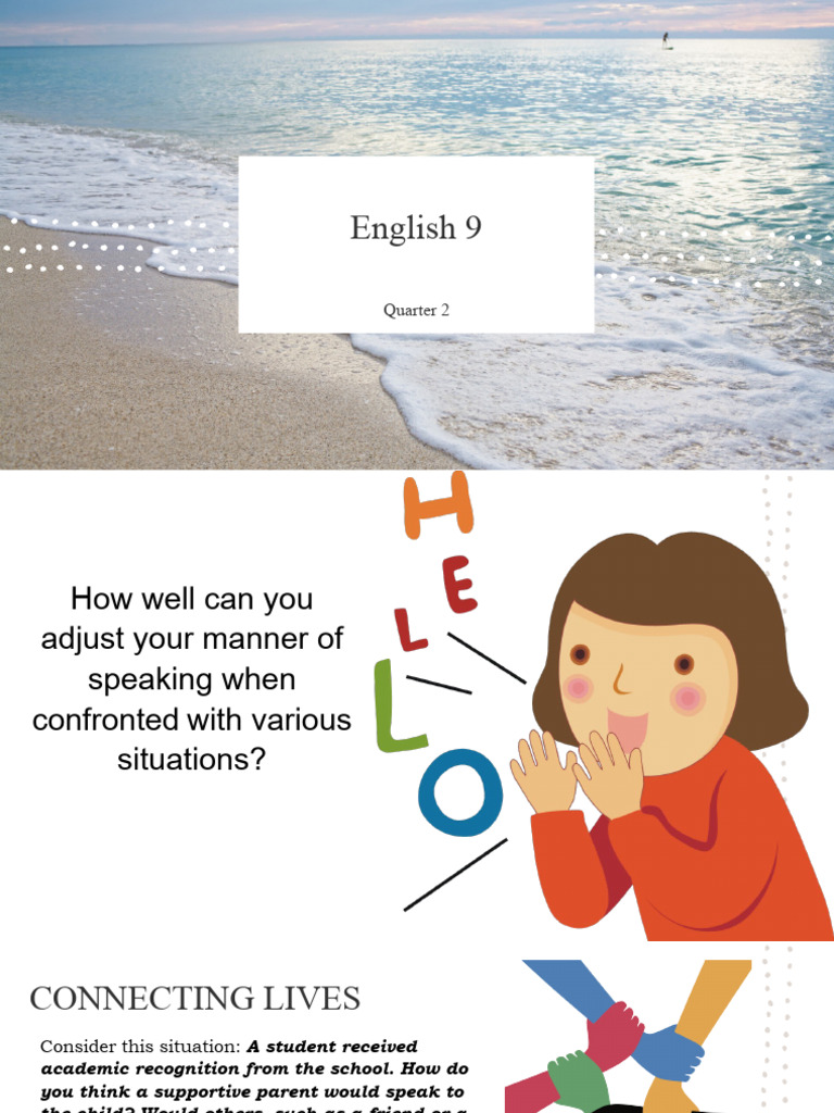 English 9-Intimate-Casual-Frozen | PDF | Speech | Communication