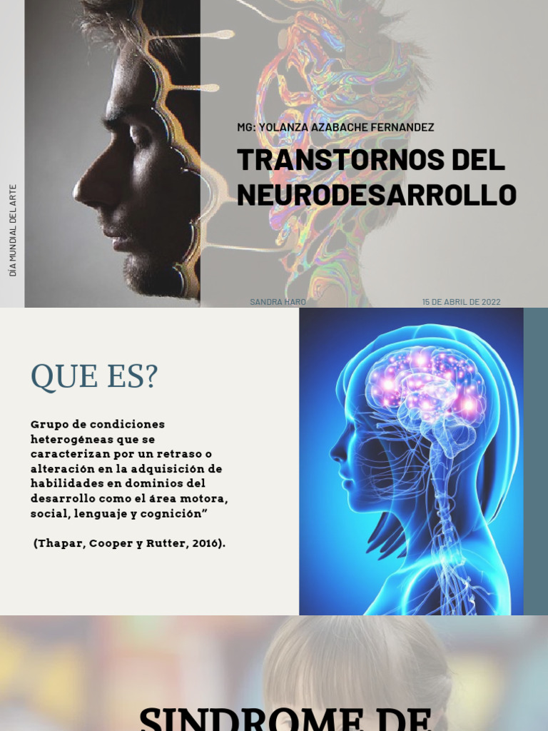 Trastonos Del Neurodesarrollo | PDF | Espectro autista | Discapacidad intelectual