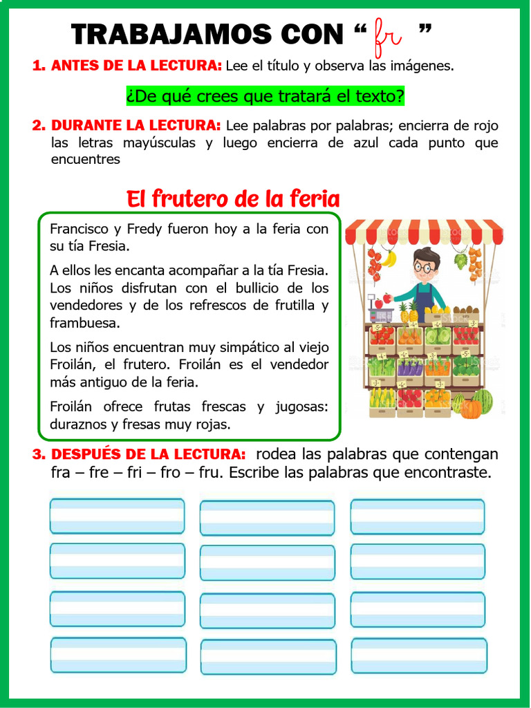 Lectoescritura - FR | PDF