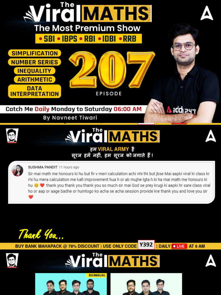 Viral Maths Book Discount Offer | PDF