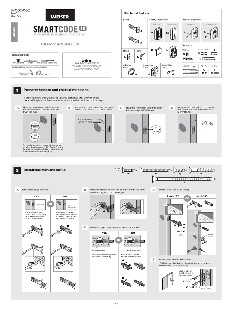 Smart Code Program | PDF | Screw | Door