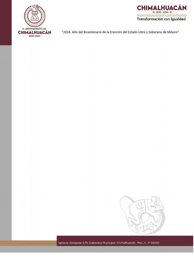 Año Del Bicentenario de La Erección Del Estado Libre y Soberano de México | PDF