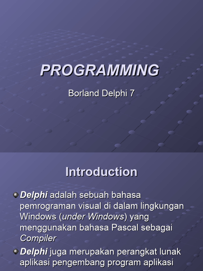 PV3 Visual Programming | PDF