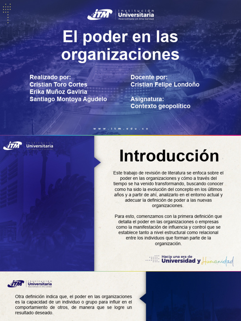 El Poder en Las Organizaciones | PDF | Comportamiento
