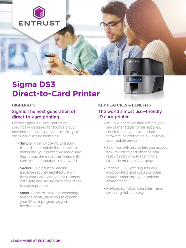 Secure ID Card Printing Solution | PDF | Printer (Computing) | Computer ...