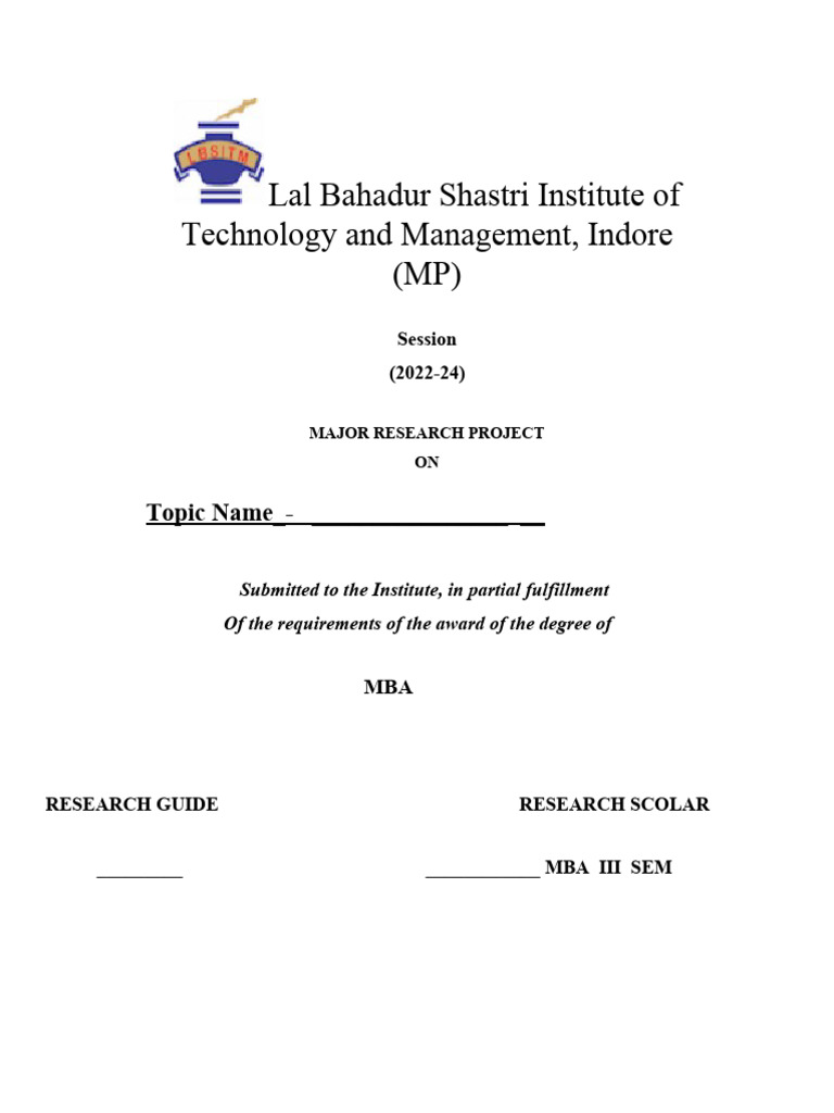 Sample MRP 3rd Sem 1 | PDF | Cognition | Science