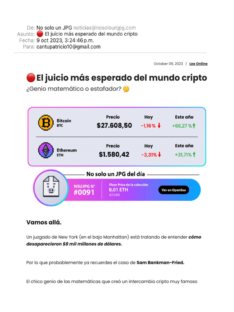 ? El Juicio Más Esperado Del Mundo Cripto | PDF