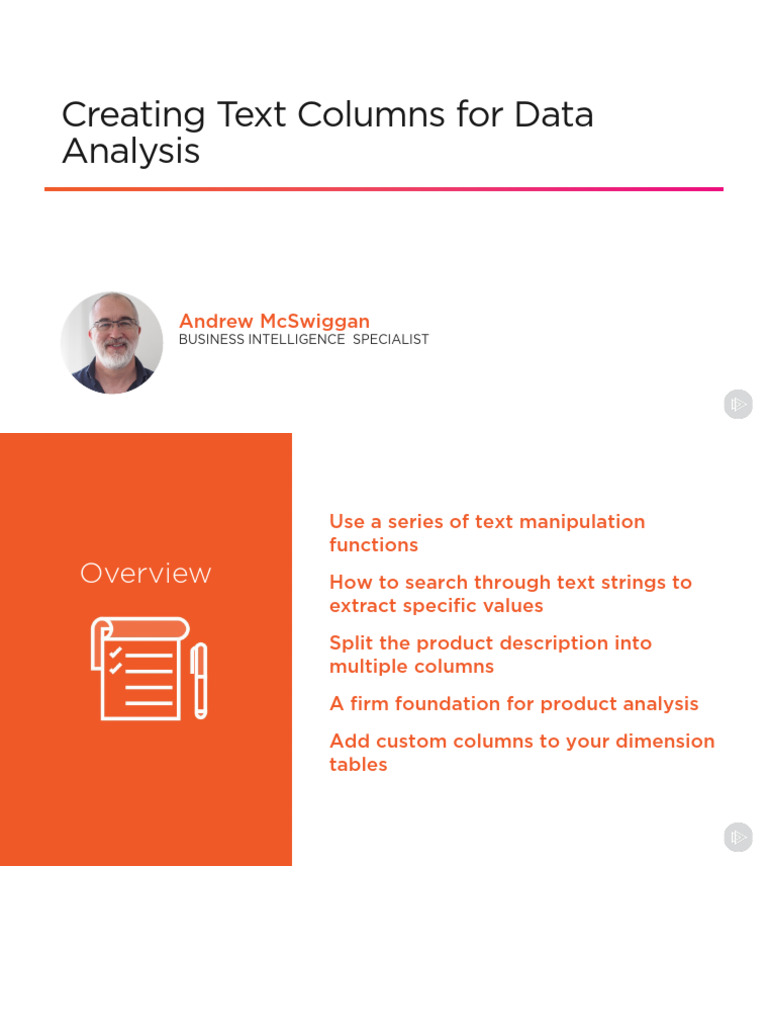Creating Text Columns For Data Analysis Slides Pdf String Computer