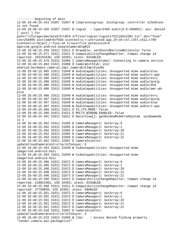 Log Cat 1702116615382 | PDF | Data Compression | Computing