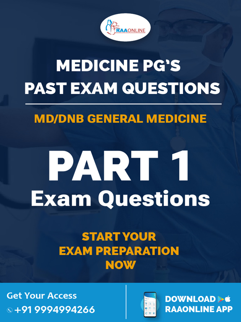 General Medicine Past Exam Questions | PDF | Doctor Of Medicine ...