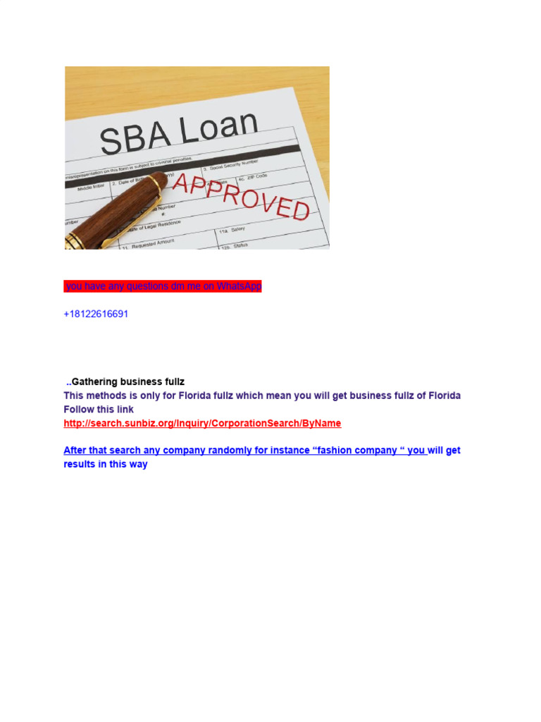 Sba Loan Private Method Updated v3 | PDF | Service Industries
