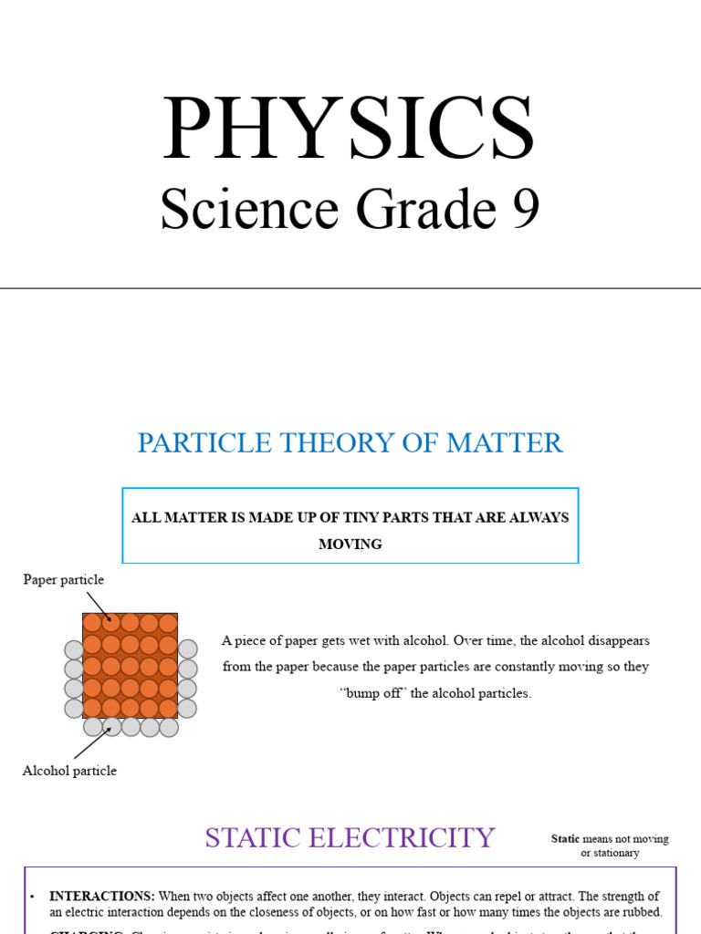 UNIT 1 - Physics | PDF | Electric Charge | Phases Of Matter UNIT 1 - Physics | PDF | Electric Charge | Phases Of Matter