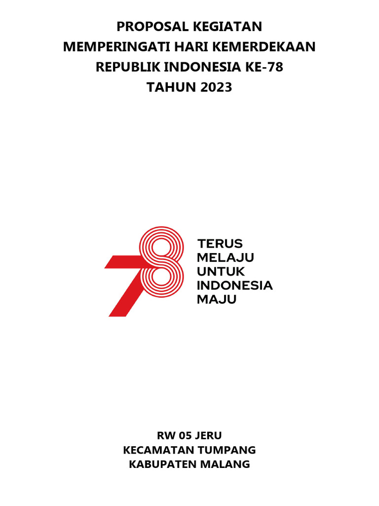 PROPOSAL KEGIATAN 17 Agustusan ALFA | PDF