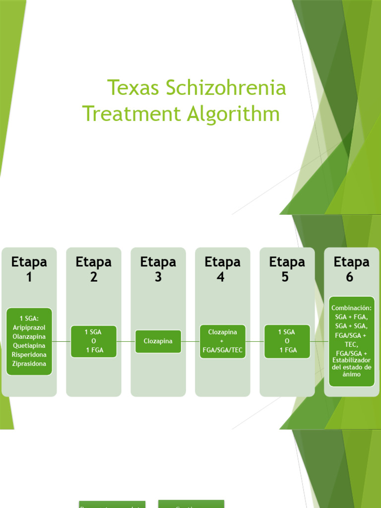 Texas Schizohrenia Treatment Algorithm | PDF