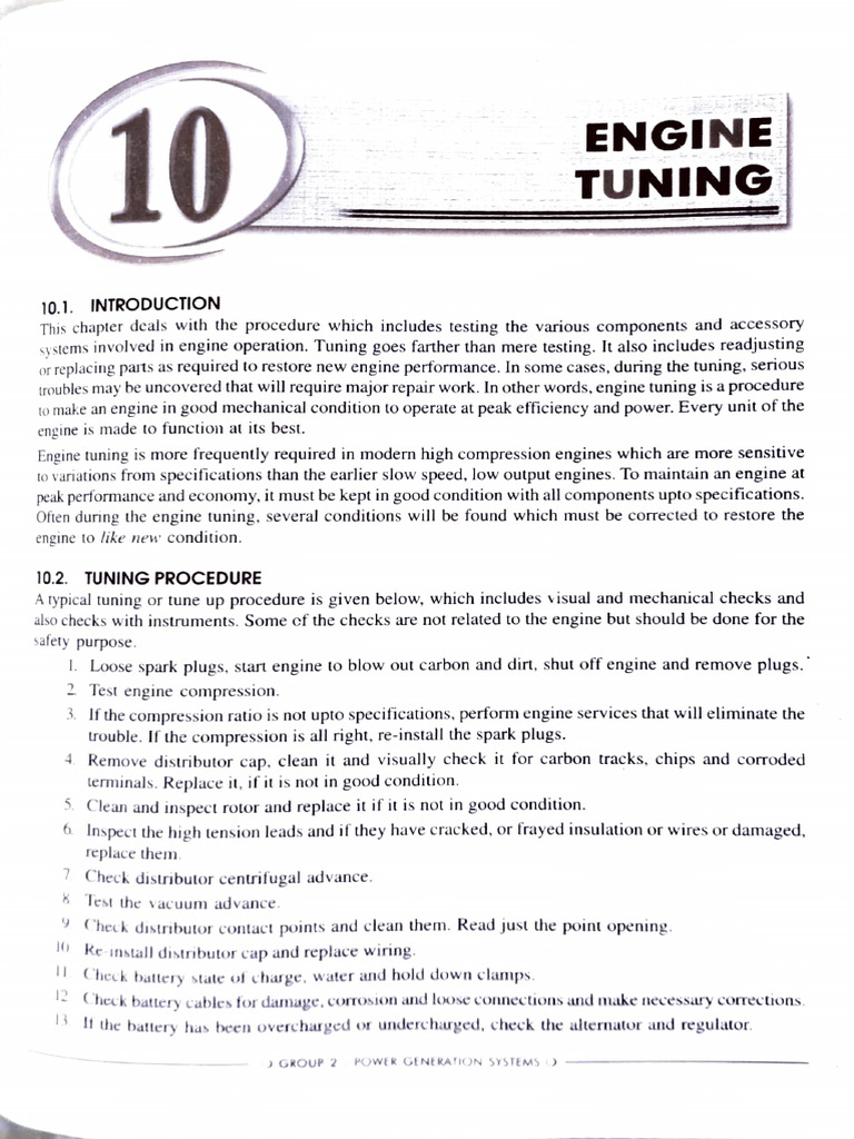 Engine Tuning | PDF
