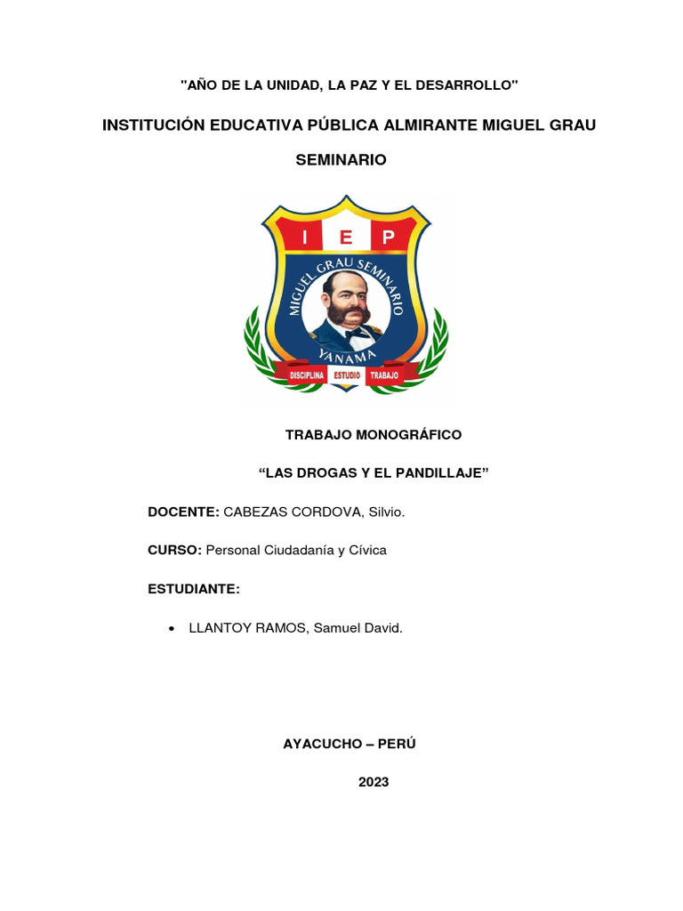 Drogas y Pandillaje: Causas y Efectos | PDF | La dependencia de sustancias | Drogas