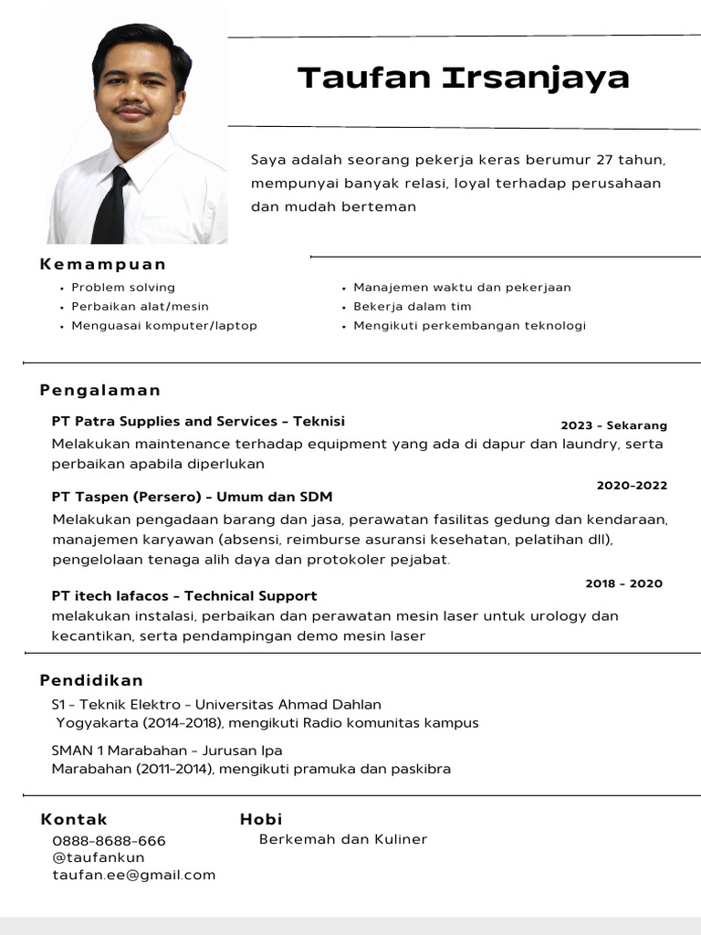 Taufan - Elektrikal - Taufan Irsanjaya | PDF