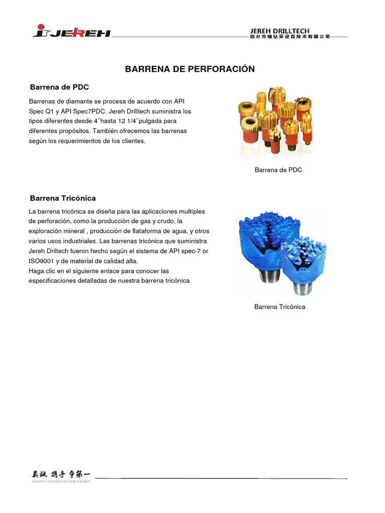 Barrena de Perforacion | PDF | Procesos industriales | Naturaleza