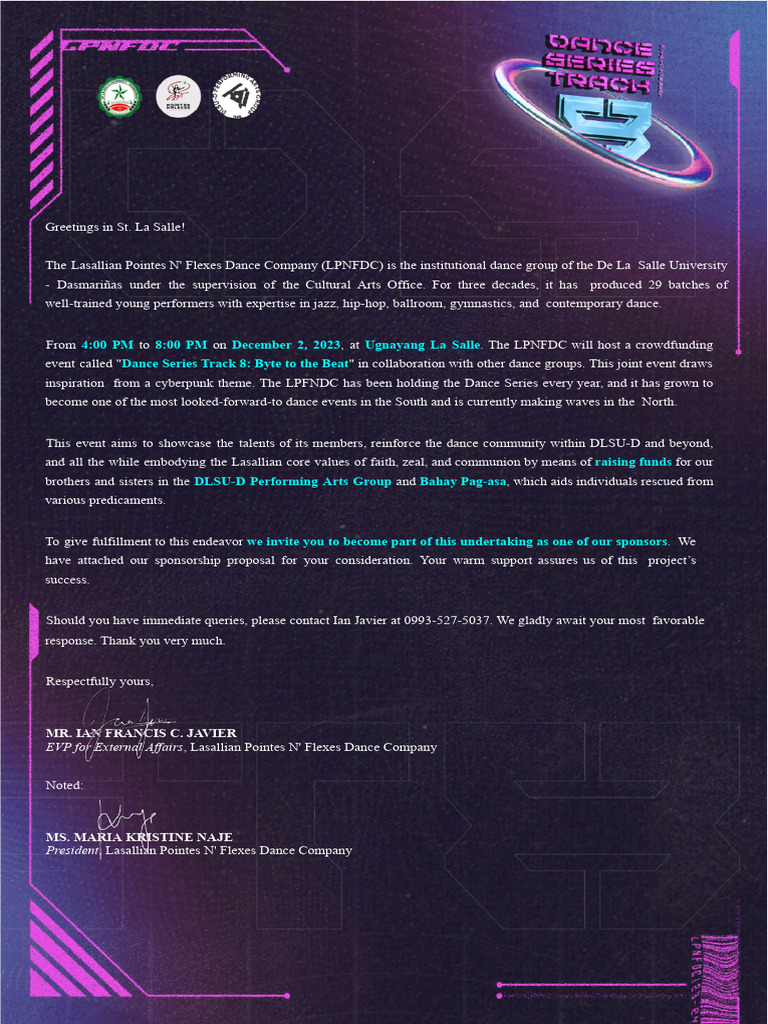DST8 Sponsorship Packages | PDF