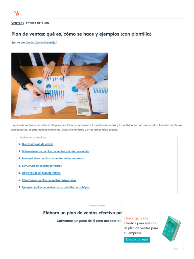 6 Plan de Ventas - Qué Es, Cómo Se Hace y Ejemplos (Con Plantilla ...