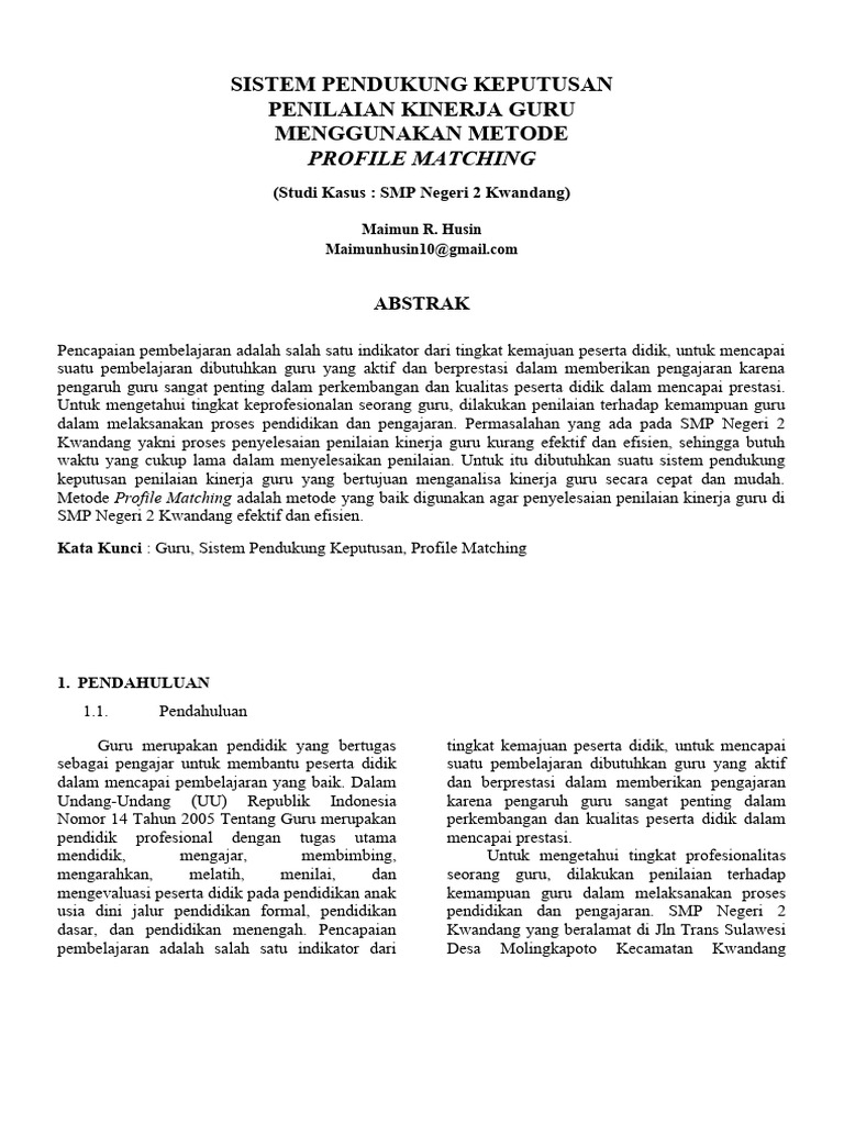 Jurnal Skripsi | PDF