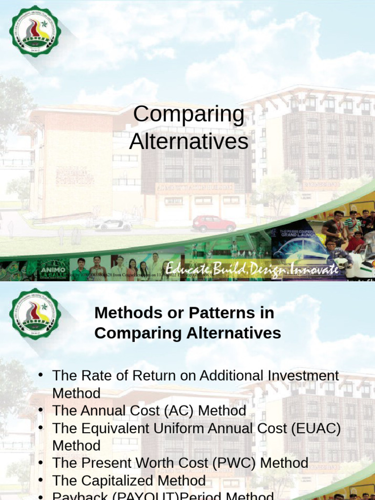 Comparing Alternatives 1 1 | Download Free PDF | Taxes | Business