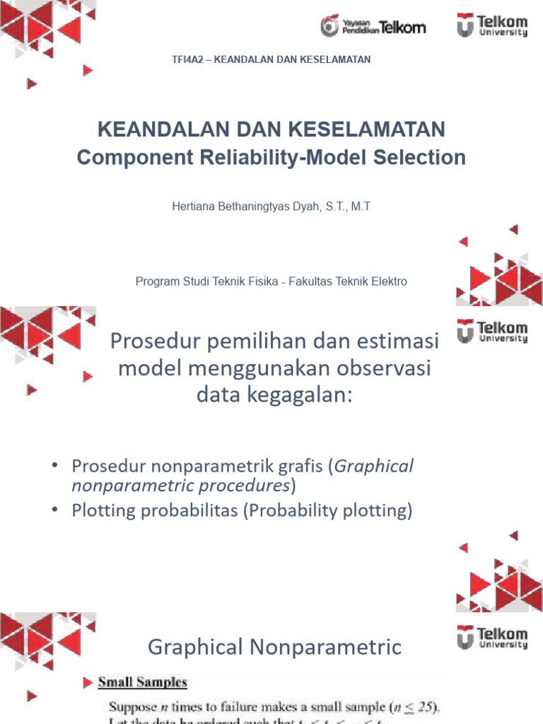 Minggu 5 - Component Reliability (Model Selection) | PDF