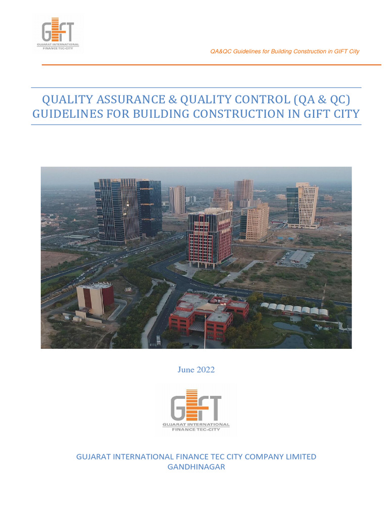 QA&QC Guidelines for GIFT City Construction | PDF | Quality Assurance ...