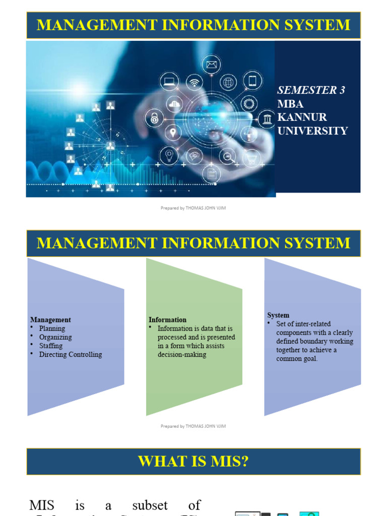 Management Information System: Semester 3 | PDF | Information System | Machine Learning