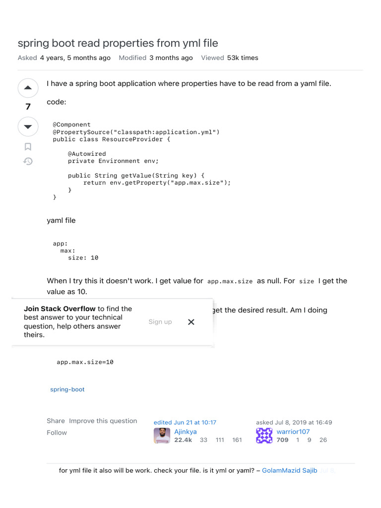 Read Data From YAML File in Spring Boot Part - 2 | PDF