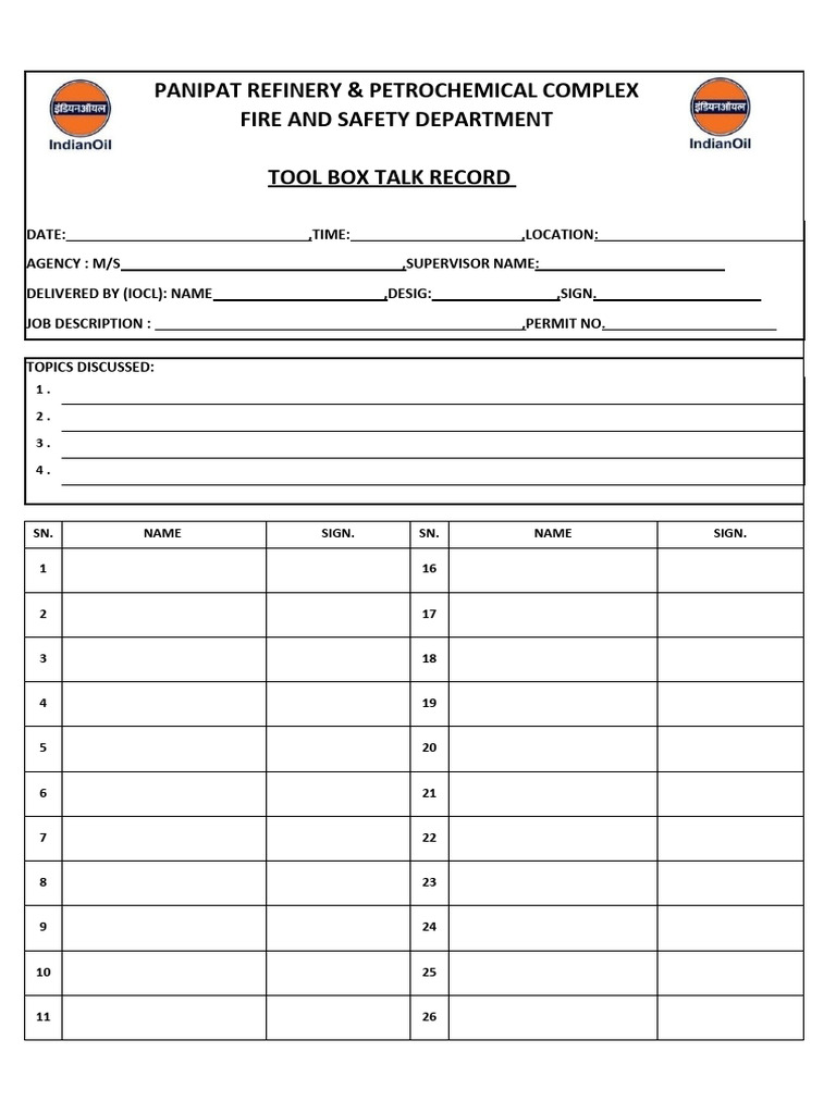 TBT Iocl Format | PDF