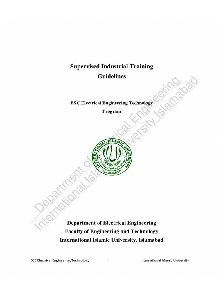 Industrial Training Guidelines | PDF