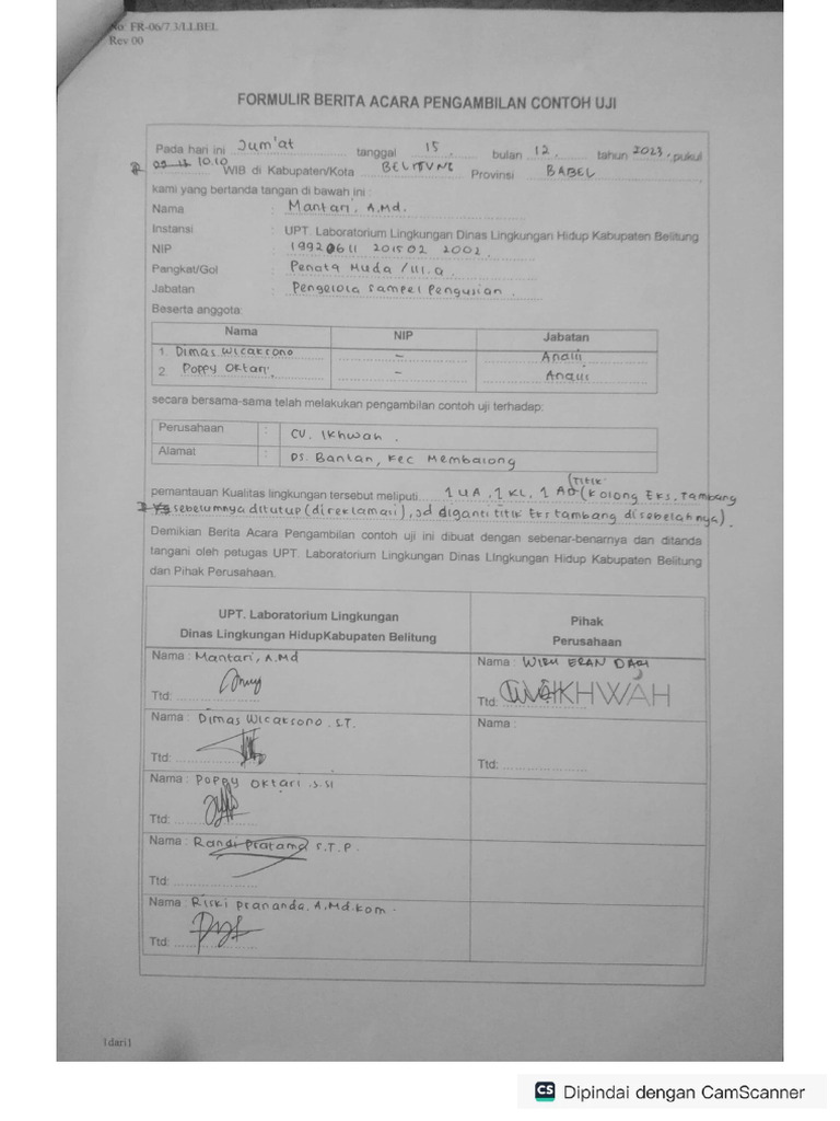 BA CV IKHWAH 15 Des 2023 | PDF